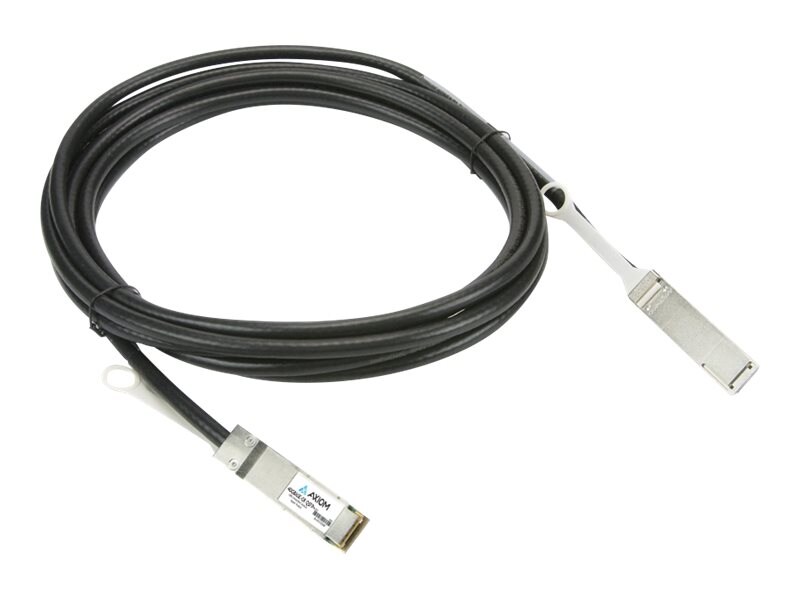Axiom Ruckus Compatible 40GBASE-CR4 QSFP+ Passive DAC Cable, 1m (E40G-QSFP-QSFP-P-0101-AX)