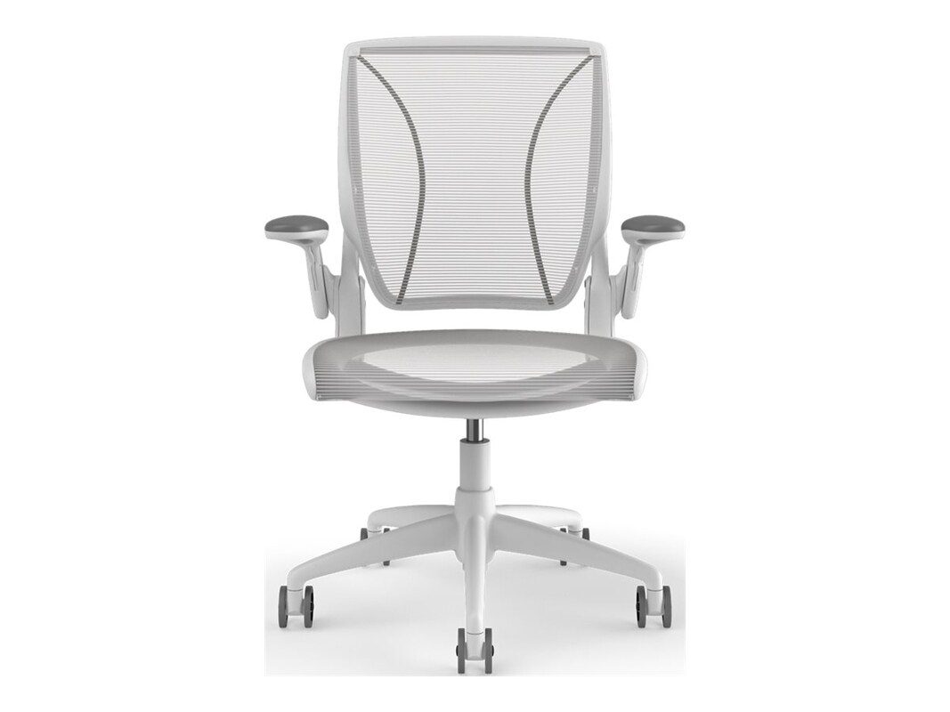 Humanscale World Task Chair w Adjustable Duron Arms, White ...
