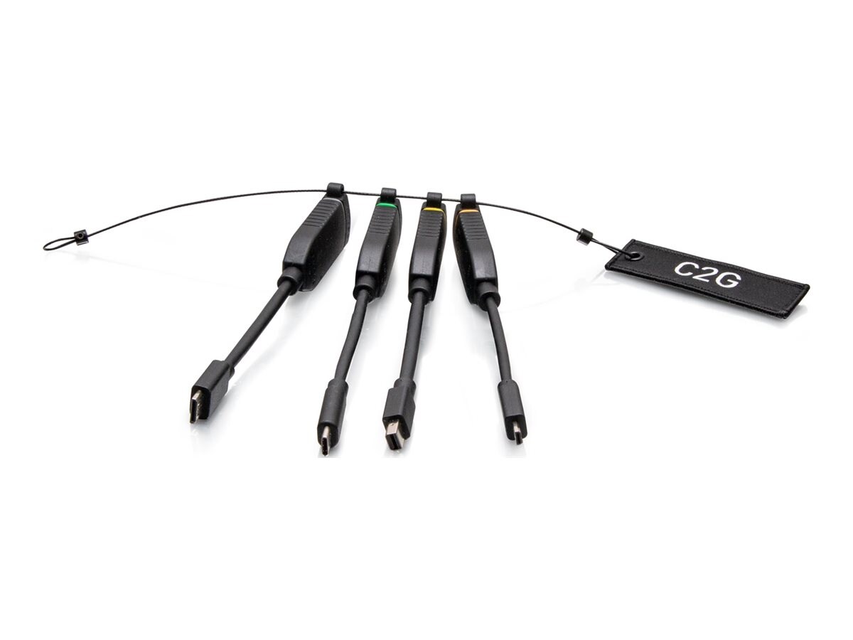 C2G Universal 4K HDMI Dongle Ring w Color Coded Mini (C2G30290)