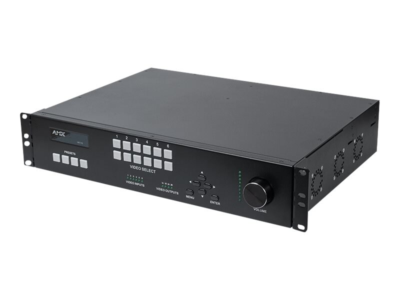 AMX Networked AV Presentation Switcher with Six Local Inputs (4 ...
