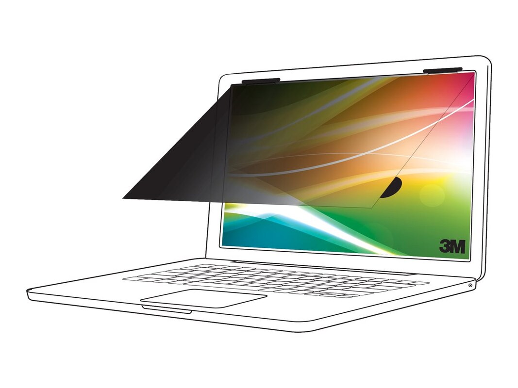 3M Bright Screen Privacy Filter for 14" 16:10 Laptop (BP140W1B)