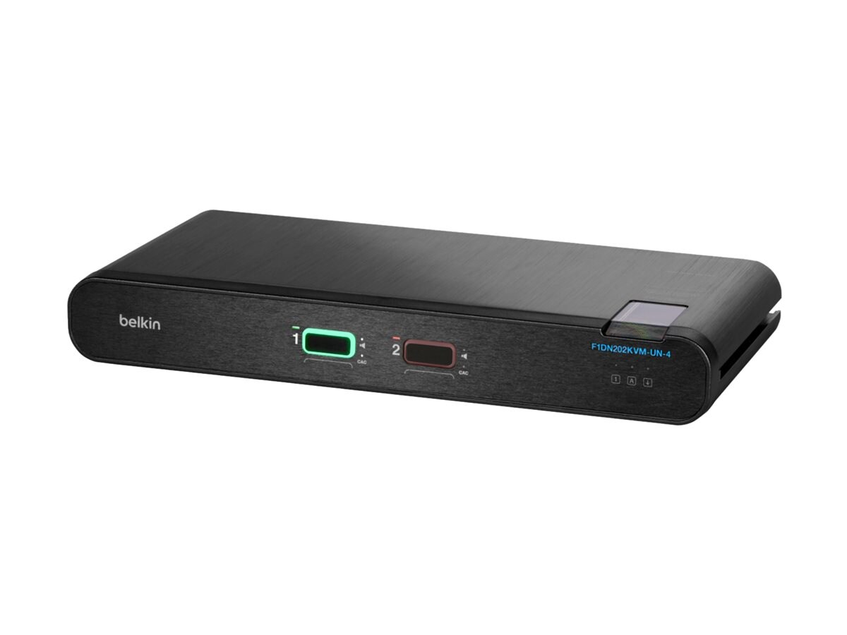 Belkin Universal 2nd Gen Secure KVM Switch 2-Port Dual Head w ...