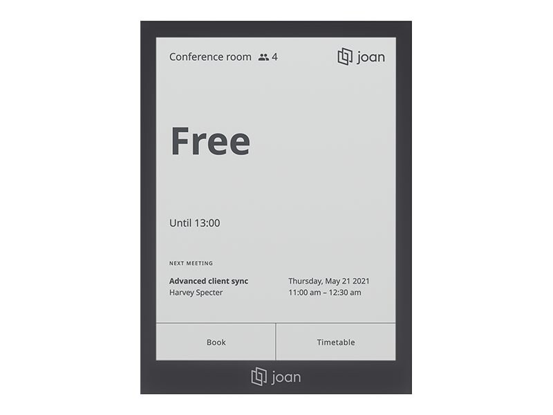 Visionect Joan 6 Pro Room Scheduler - Black (JOAN6PRO BLACK )