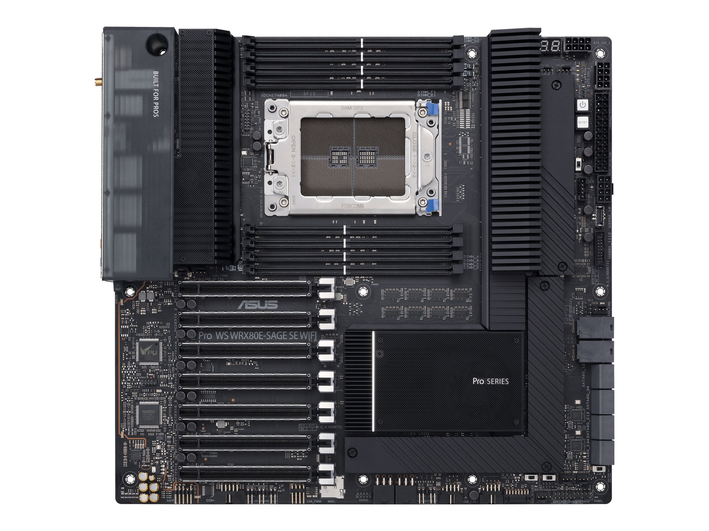 Asus Motherboard, Pro WS WRX80E-SAGE eATX (1x)sWRX8 CPU socket ...