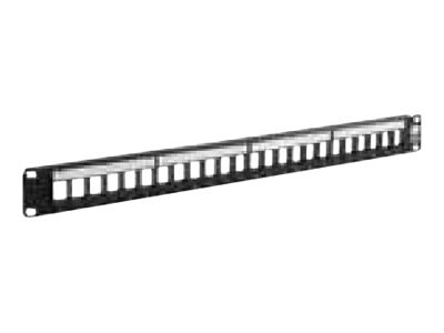 Hubbell 24-Port Unloaded Jack Patch Panel, 19"w x 1.75"h (HPJ24)
