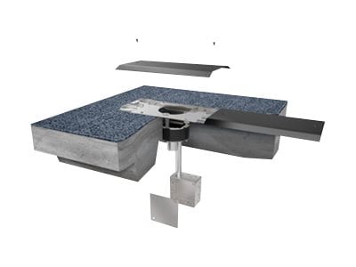 C2G OFR Series Overfloor Raceway 4 Inch Poke-Thru Transition (OFRPT4)