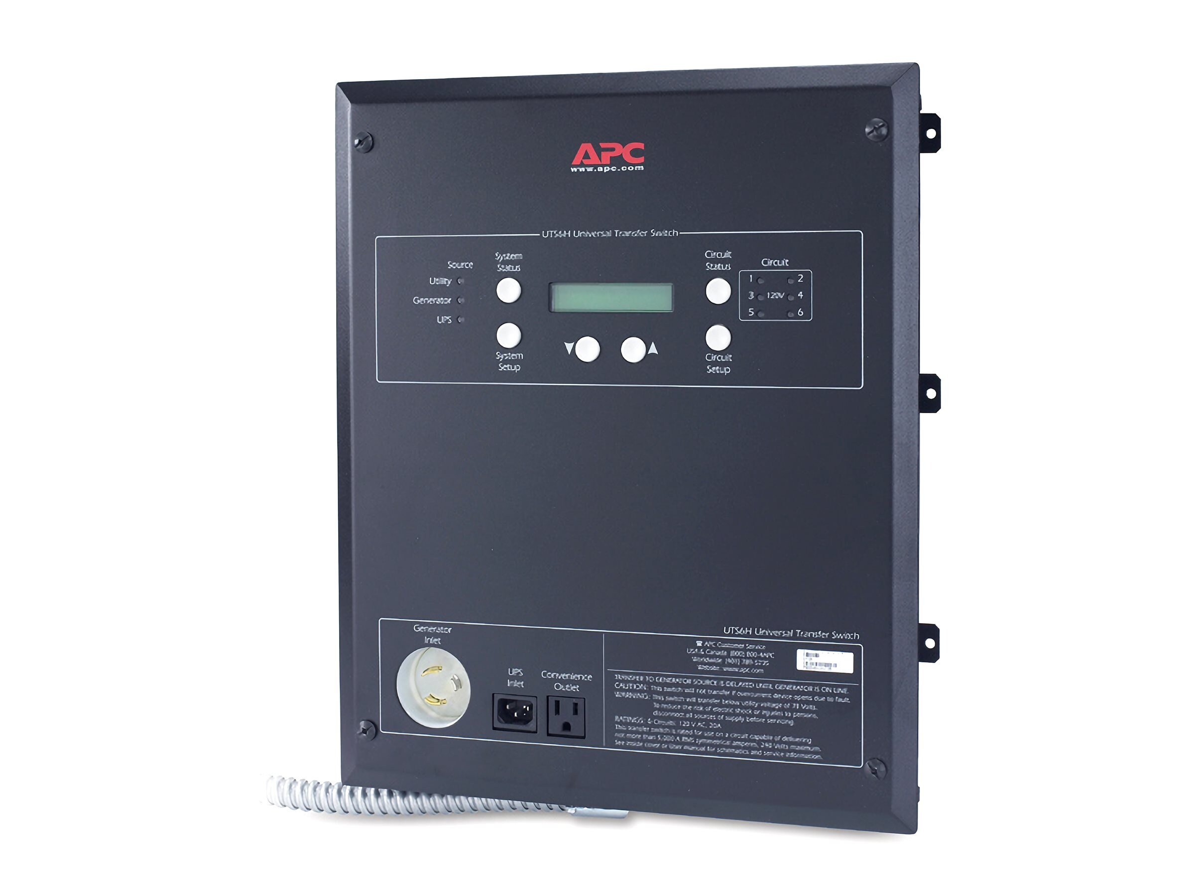 APC Universal Transfer Switch 6-circuit 120V Input Connections (UTS6H)
