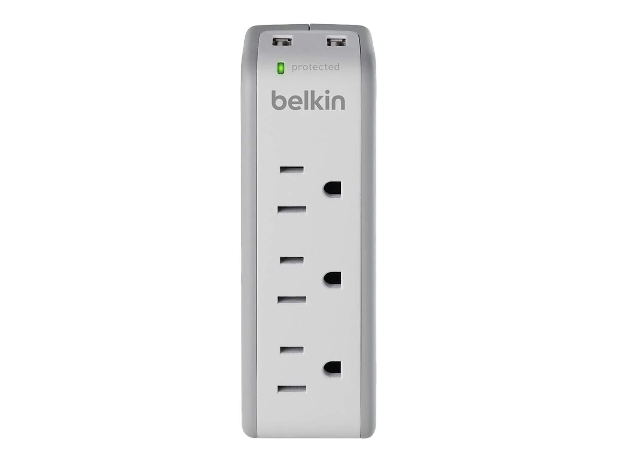 Buy Belkin 3 Outlet Home and Office Surge Protector Wall Mountable at ...