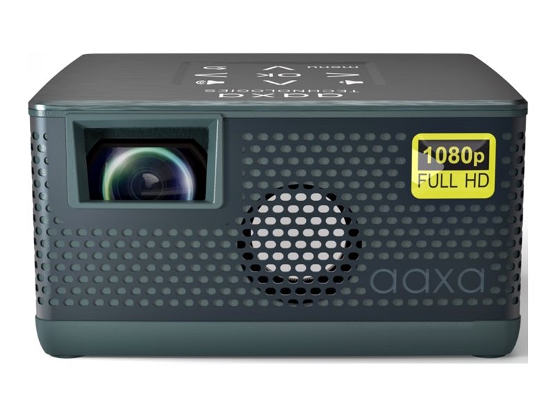 Buy Aaxa P400+ 1080p Portable LED Projector, 400 Lumens, Gray at ...