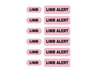 Zebra 2.5" x 3.5" Spot Alert Limb Alert Polyester Wristband (LB-ALERT ...