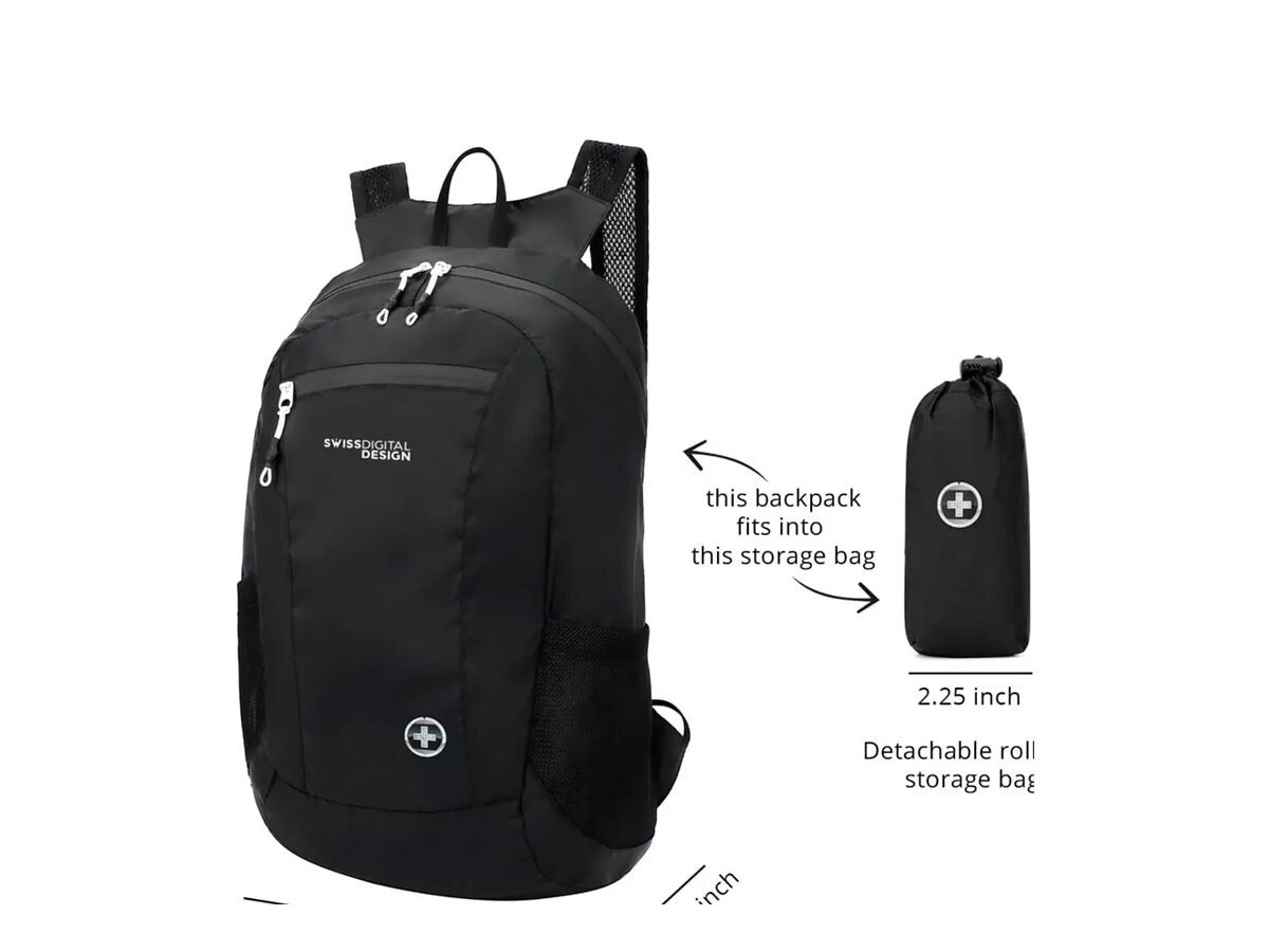 Swissdigital Seagull Foldable Backpack BLK (SD1595-01 )