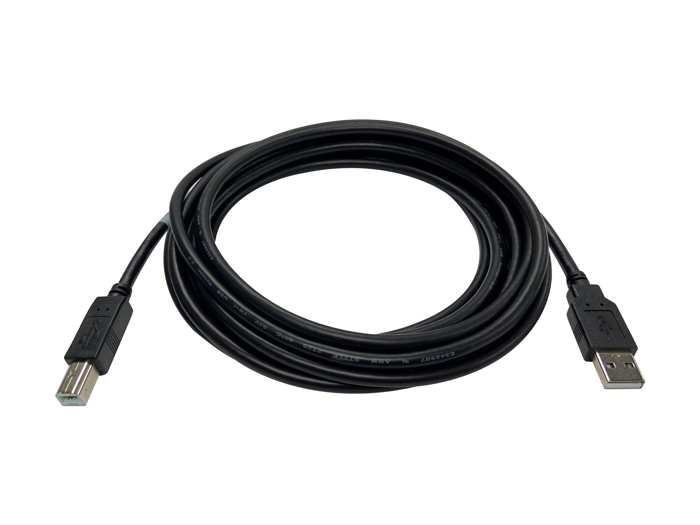 Black Box USB 2.0 Type A to USB Type B M M Cable, 15ft (USB05-0015-R2 )