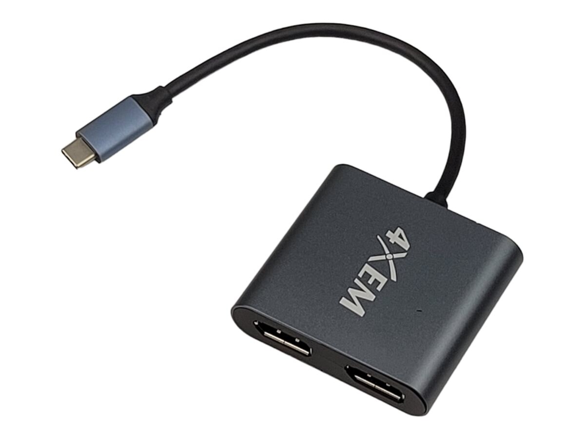 4Xem 2-Port USB-C to DisplayPort 4K MST Multi-Monitor Hub (4XMST10)