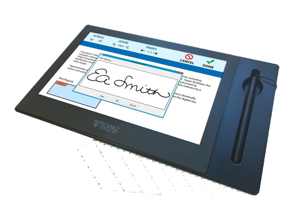 Topaz GemView 10 eSign Tablet 10.1" Display, 1280 x 800 (TD-LBK101VA-USB-R)