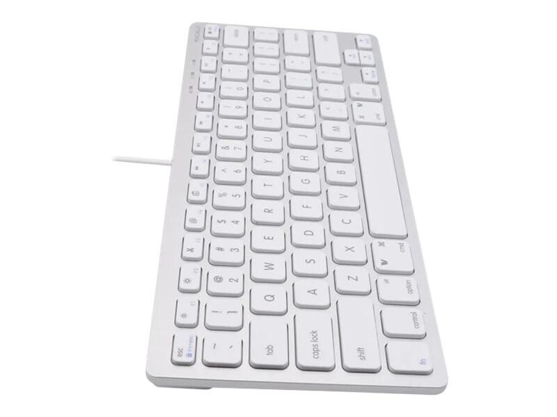 Macally Compact Aluminum USB-C Wired Keyboard for Mac and PC (UCSLIMKEYCA)
