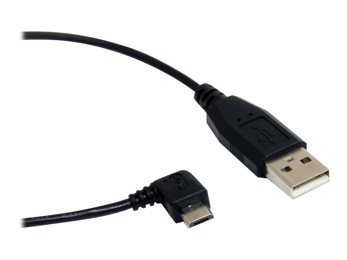 StarTech.com USB Type A to Right Angle USB Micro B M M Cable, (UUSBHAUB3RA)