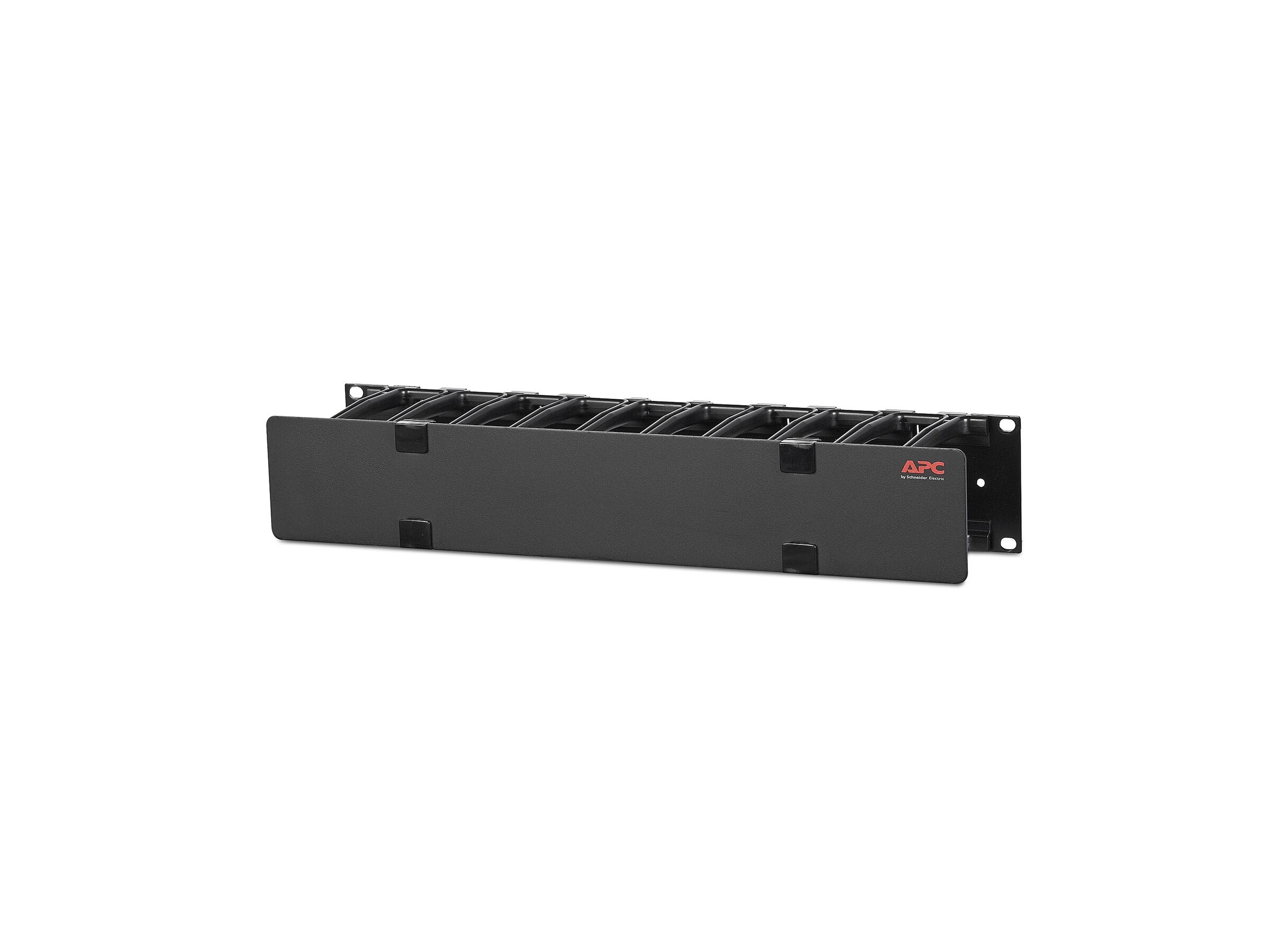 APC Horizontal Cable Manager, 2U x 4" Deep, Single-Sided w (AR8600A)