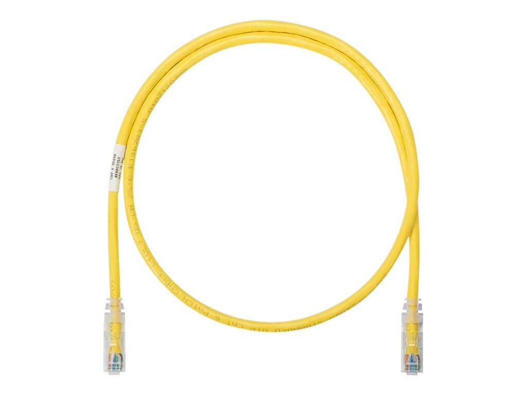 Panduit CAT6A Netkey UTP CM LSZH Copper Patch Cable, Yellow, 1ft ...