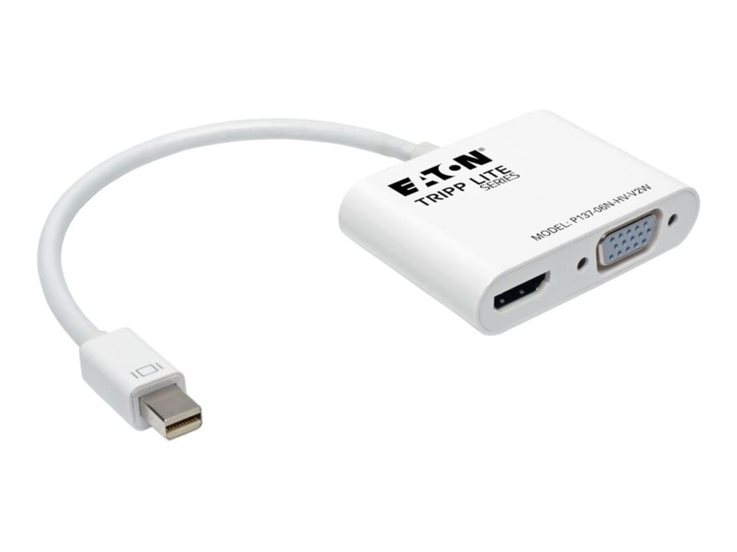 Tripp Lite Mini DisplayPort 1.2 to VGA HDMI All-in-One Converter (P137 ...