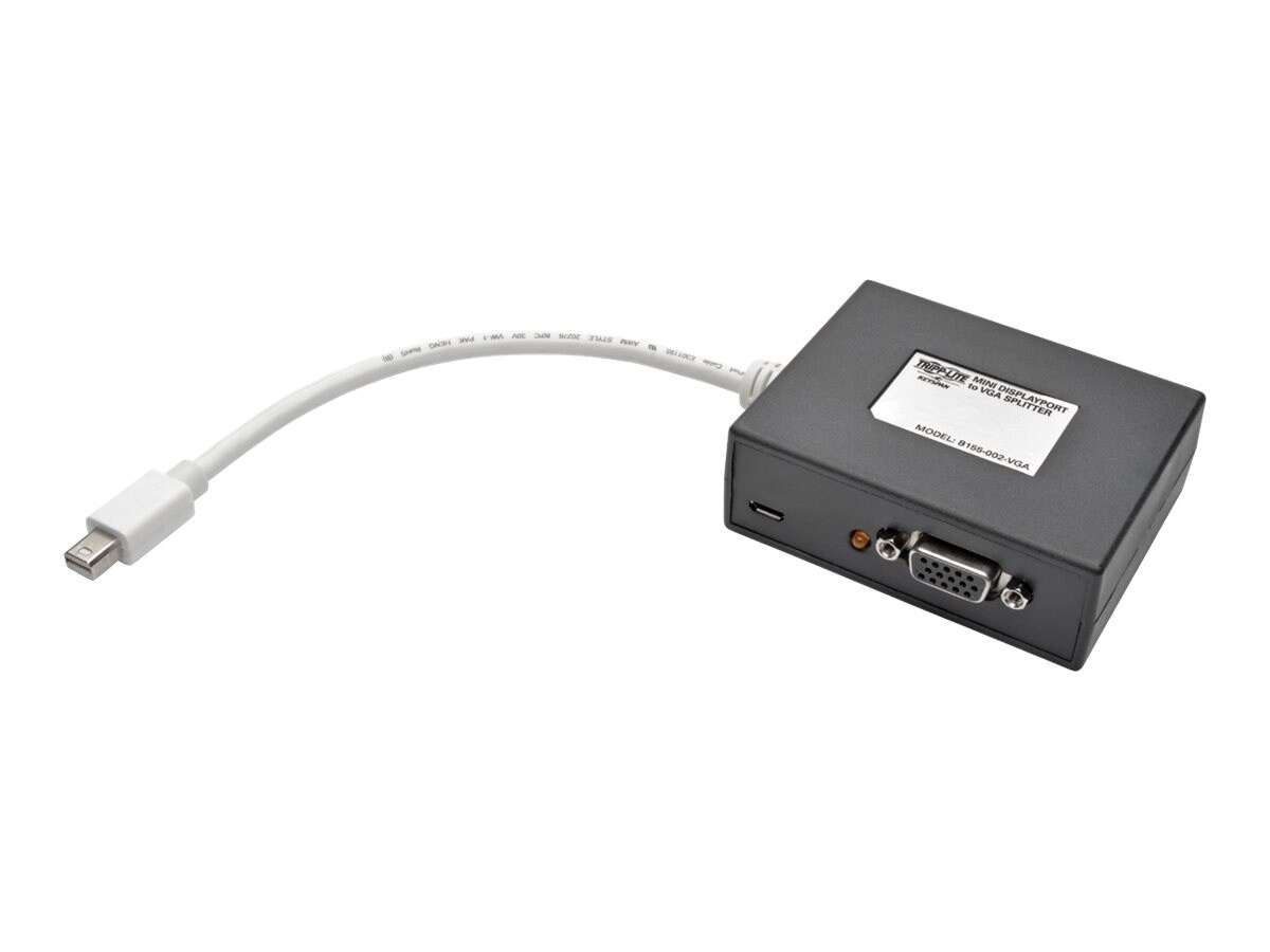 Tripp Lite 2-Port Mini DisplayPort to VGA Splitter (B155-002-VGA)