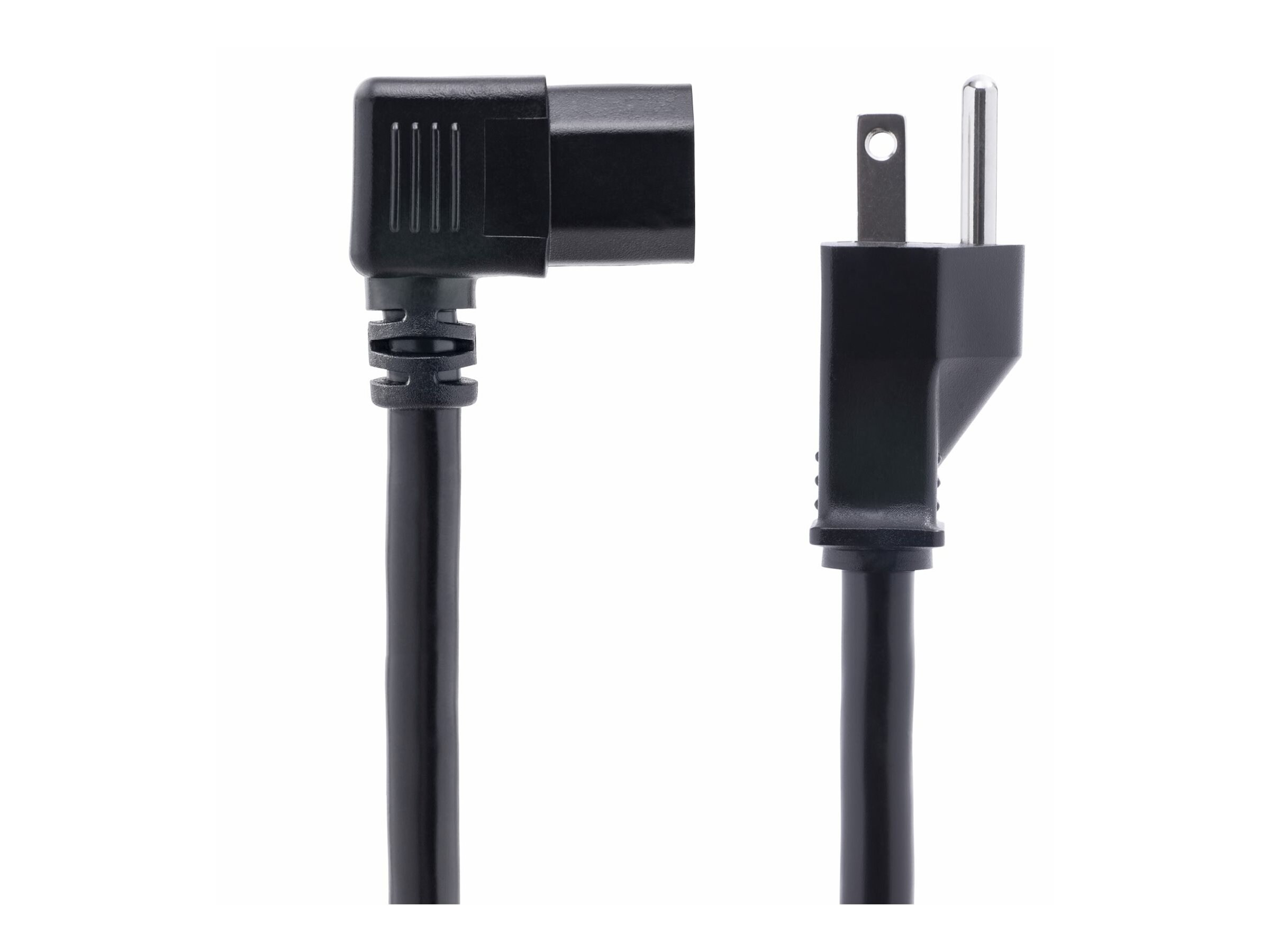 StarTech.com 15A 125V 14AWG NEMA 5-15P to Right Angle C15 Heavy ...