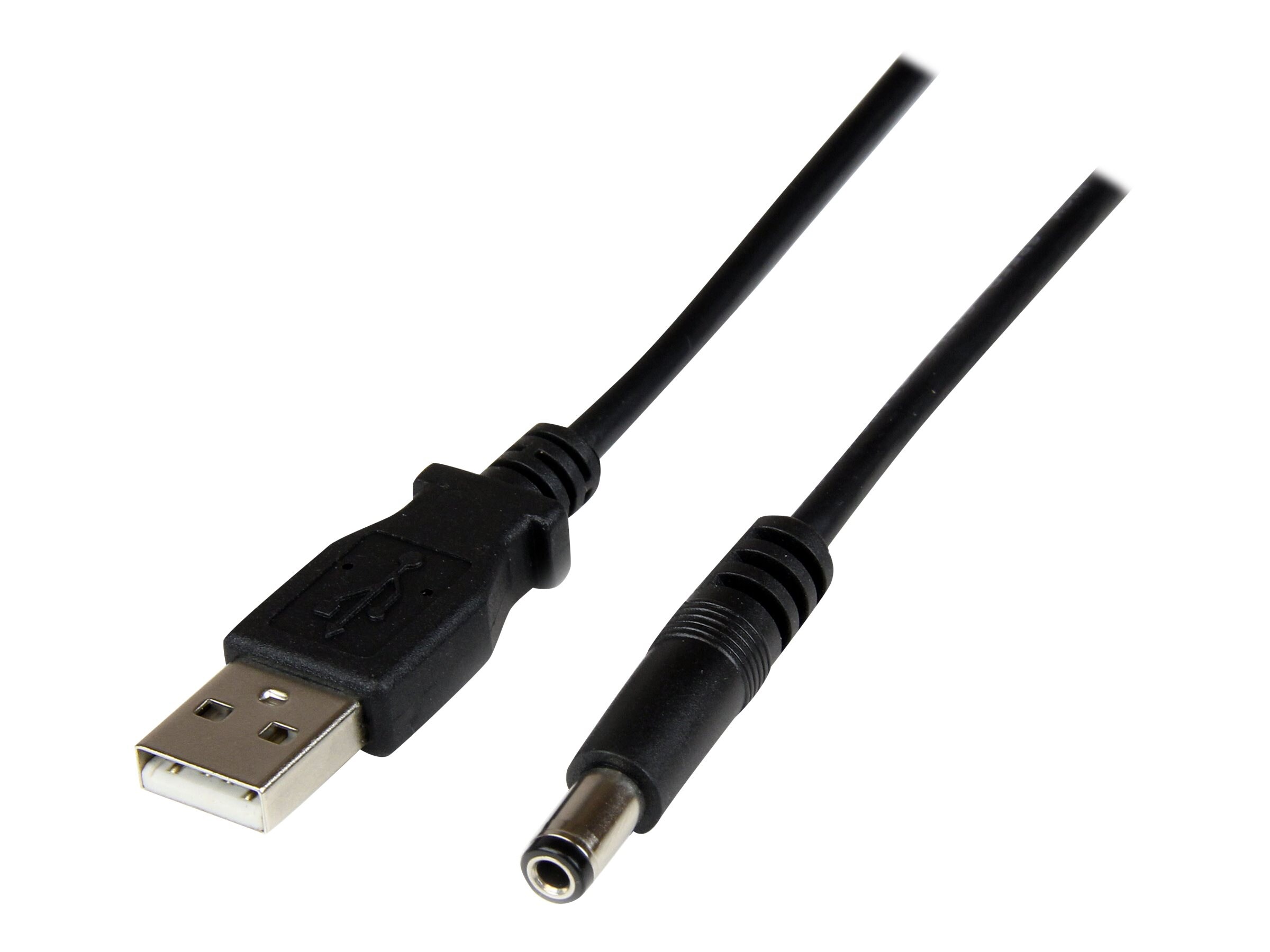 StarTech.com USB Type A to 5.5mm Power Cable, Black, 2m (USB2TYPEN2M)