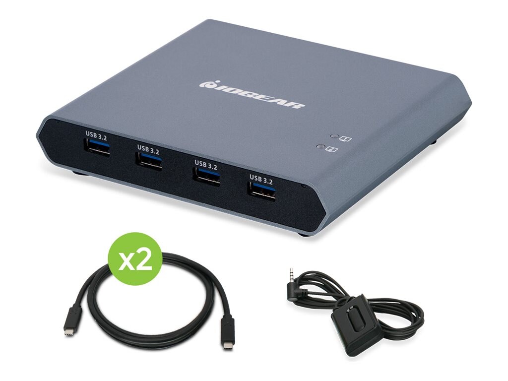 IOGEAR 2-Port 4K USB-C Desktop KVM with DisplayPort Output and (GCS1602CC)