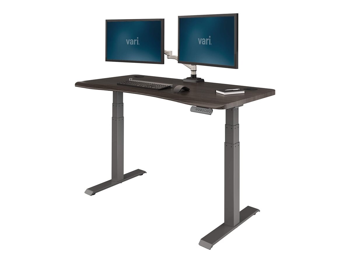 VARIDESK 54"x26" Ergo Electric Standing Desk - Espresso Wood (402119 )
