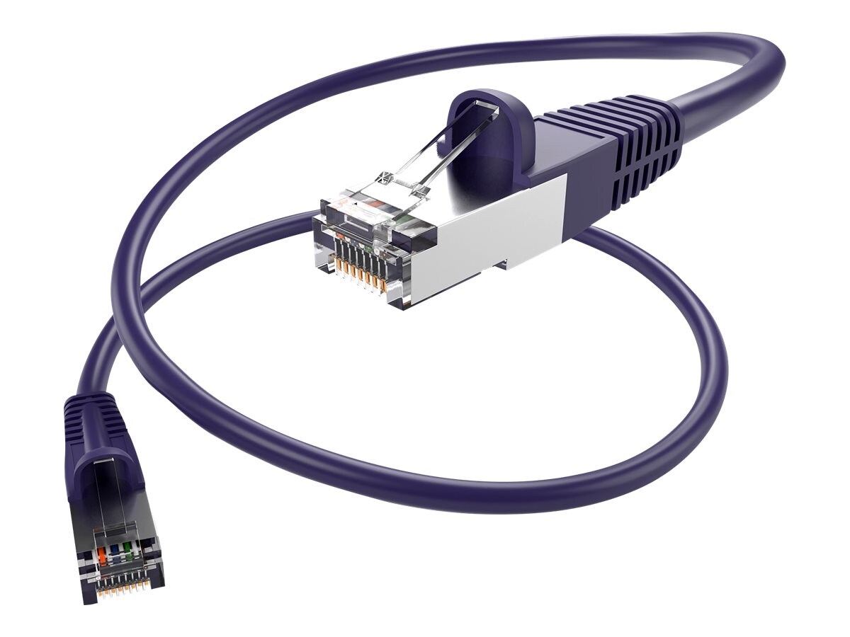 UNC CAT6 Shielded FTP Snagless Patch Cable, Purple, 100ft (PC6-100F-PUR-SHS)