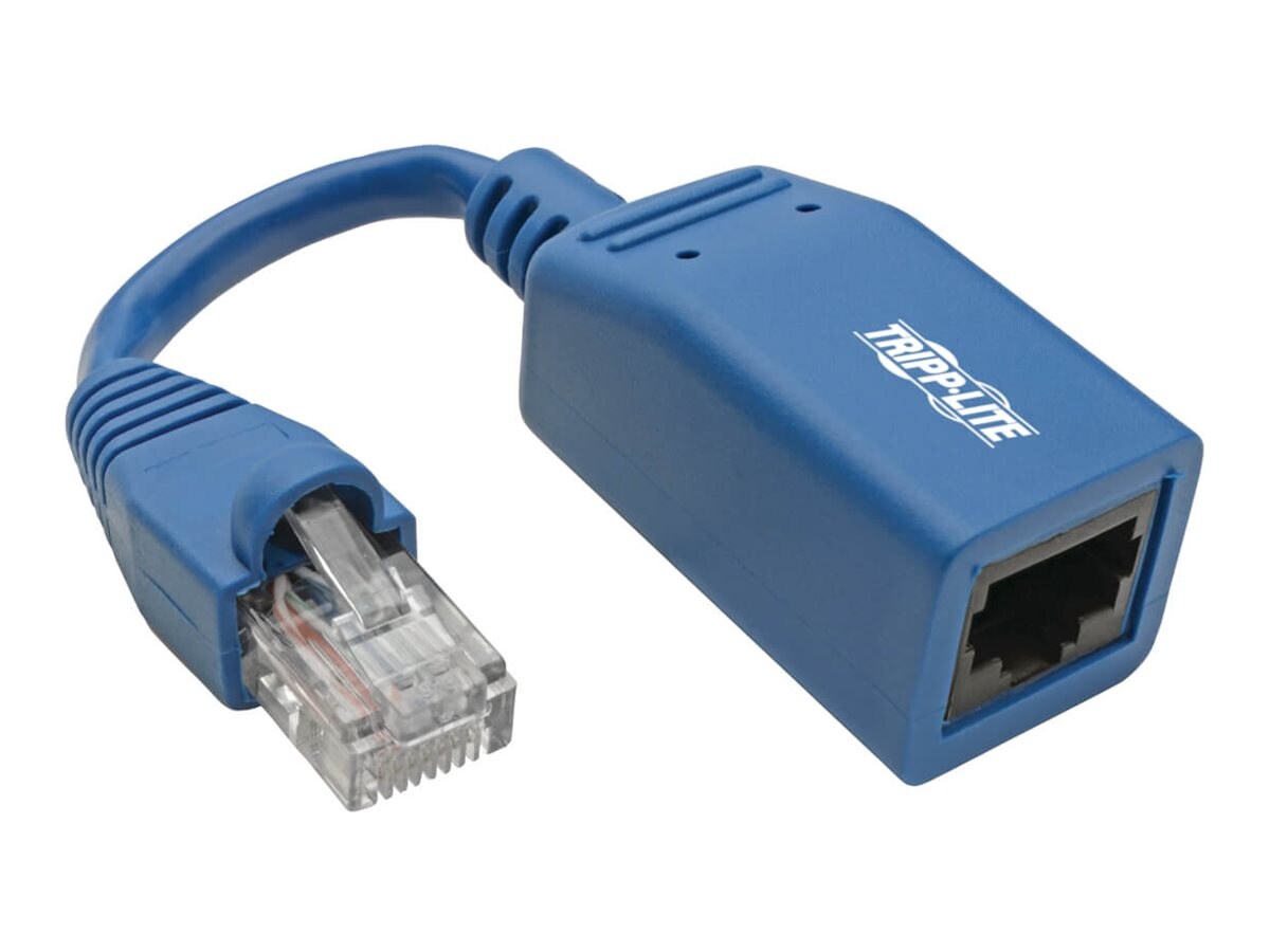 Tripp Lite Cisco Console RJ-45 M F Rollover Cable Adapter, Blue, (N034 ...