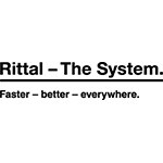 Rittal NEMA 12 rated rack with front glass door and solid rear (9969894)